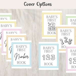 1-25 Baby's First Number Book Baby Shower Game, Coloring Baby Shower ...