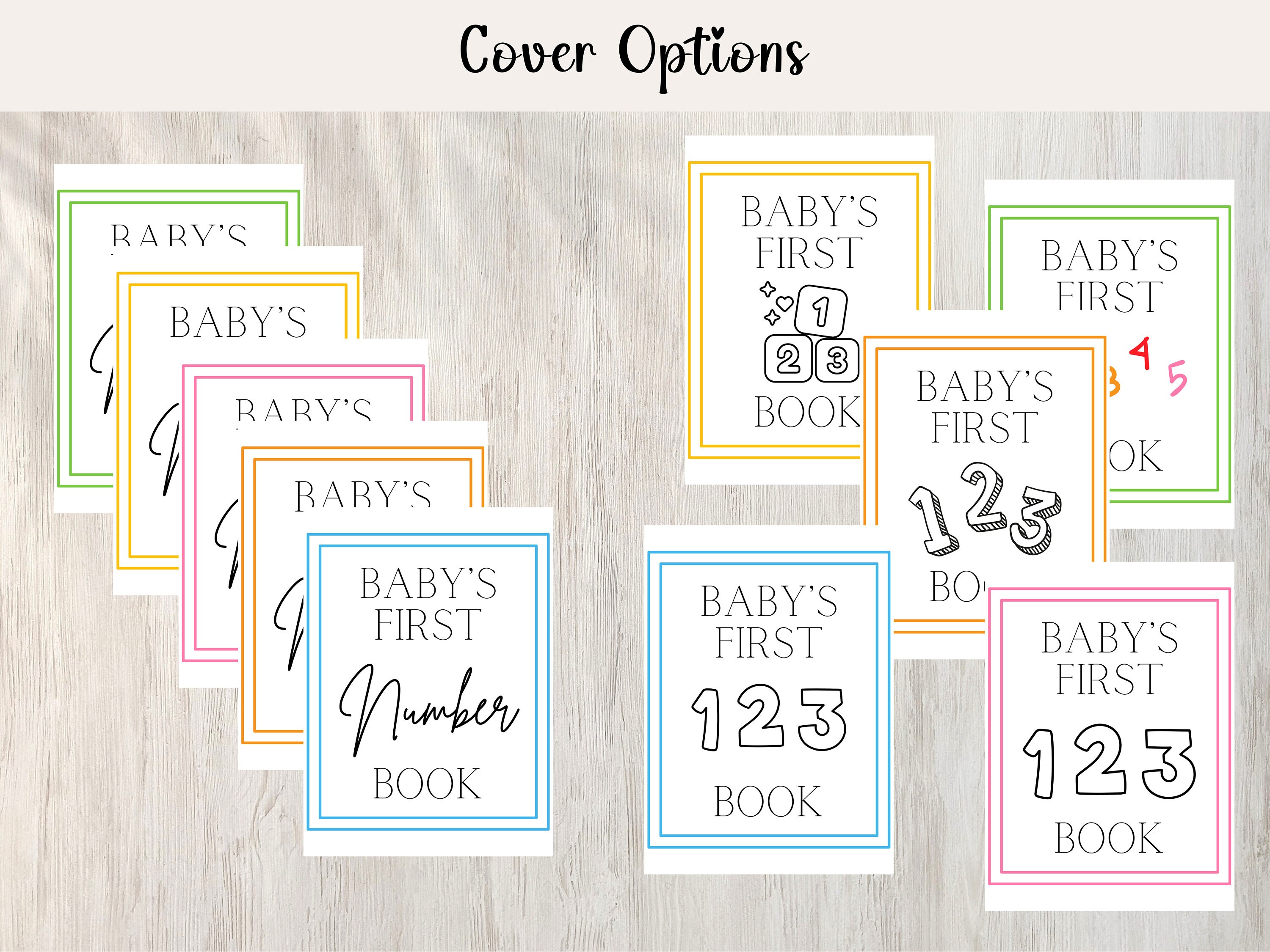 1-25 Baby's First Number Book Baby Shower Game, Coloring Baby Shower ...