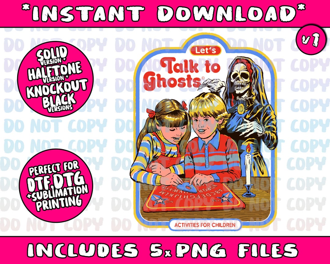 Lets Talk to Ghosts Funny Father's Day Uncle Joke Silly Birthday Ghost ...