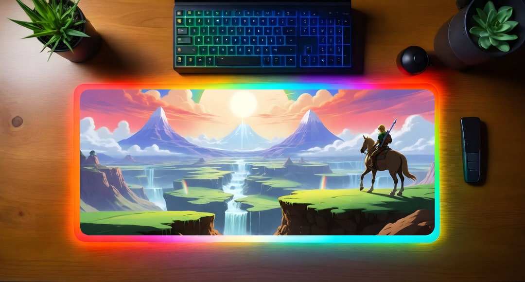 Exploration Game Mouse Pad, Zelda Desk Mat, Desk Mat Cartoon ...