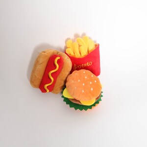 Pet-friendly Fast Food Plush Toy Bundle - Etsy