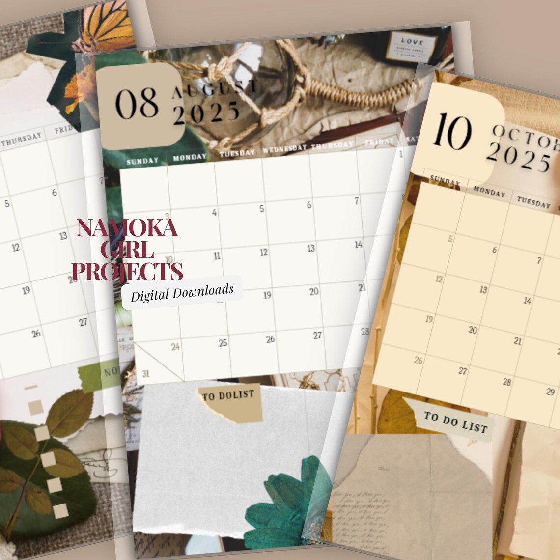 2025 Ultimate Printable Planner | Vintage Scrapbook Theme |daily ...