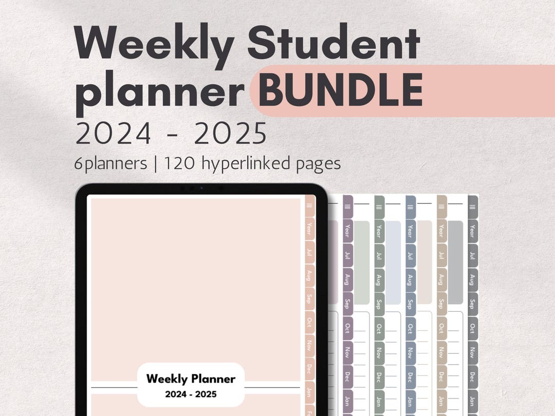 2024 2025 Student Digital Planner Goodnotes Academic Planner Academic ...