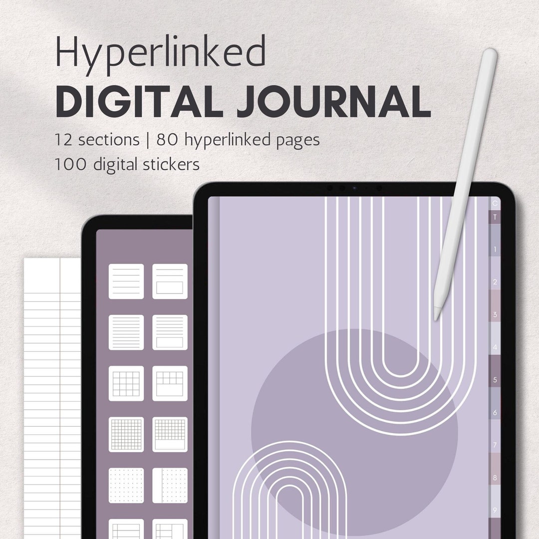 Digital Hyperlink Notebook Digital Hyperlink Journal Goodnotes Digital ...