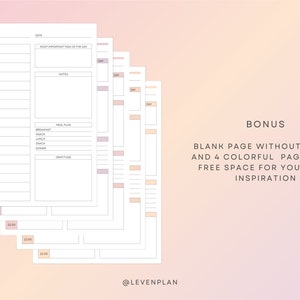Minimalist Digital Daily Planner Daily Routine Printable Time Table Interactive Journal Routine ...