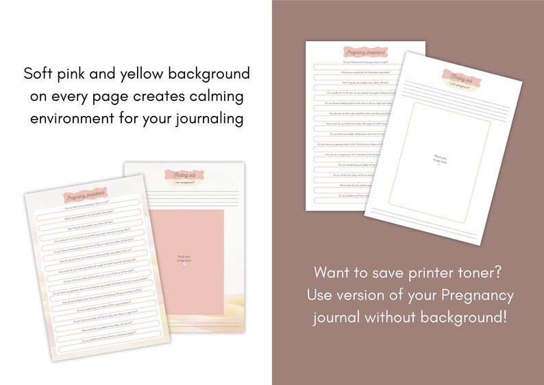 Printable Pregnancy Journal Digital Pregnancy Planner Printable ...