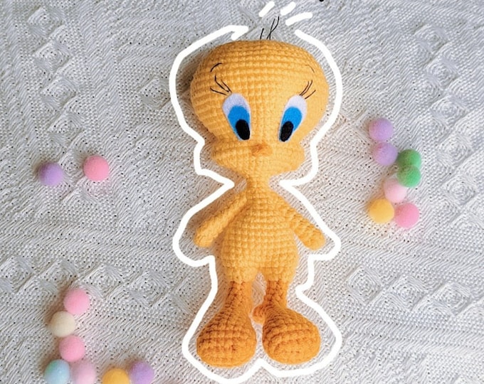 Crochet Tweety Bird Amigurumi - Handmade Crochet Amigurumi Toy Doll ...
