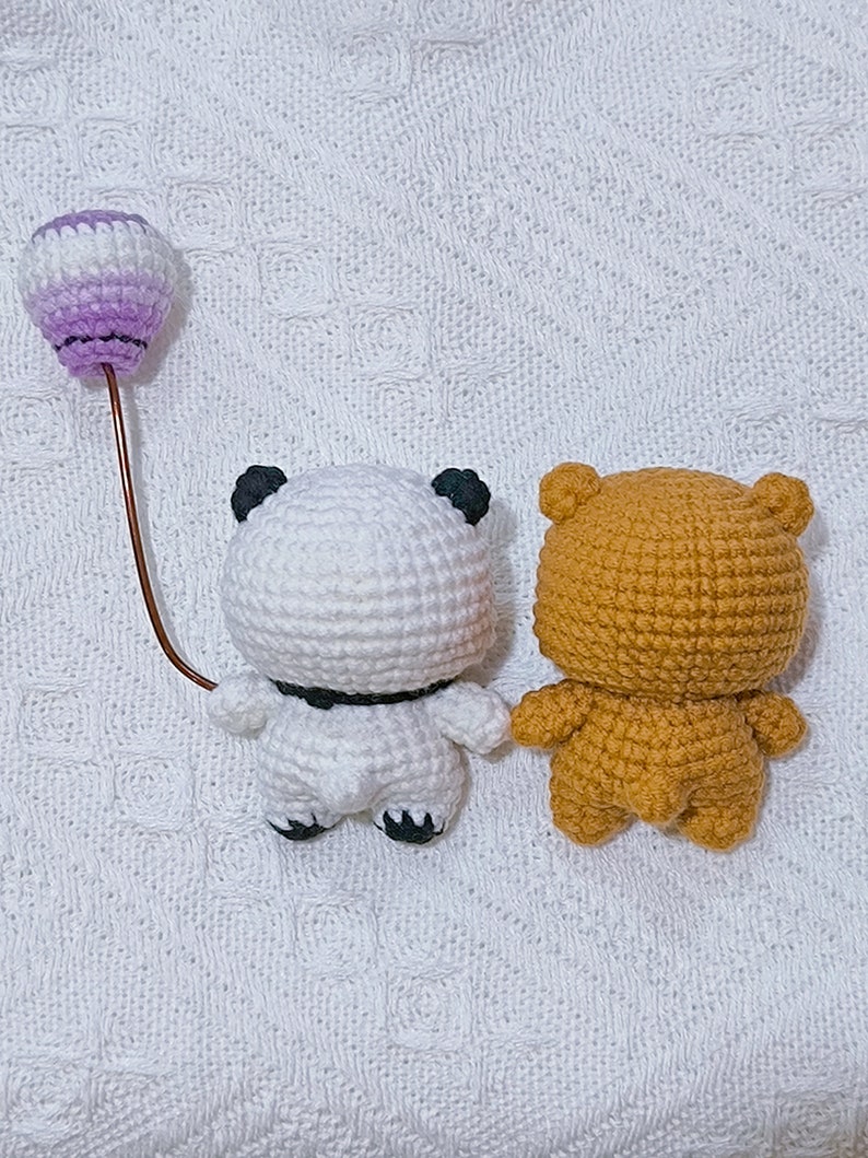 Crochet Pattern Yi Er Panda And Bubu Bear [pdf File Download] Etsy