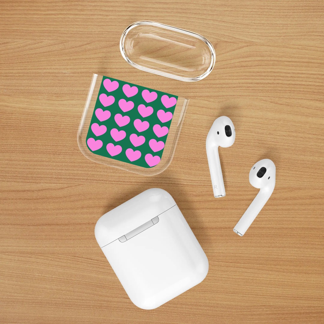 Cute Hearts Love Aesthetic Design Earbuds Case Aesthetic Protective ...