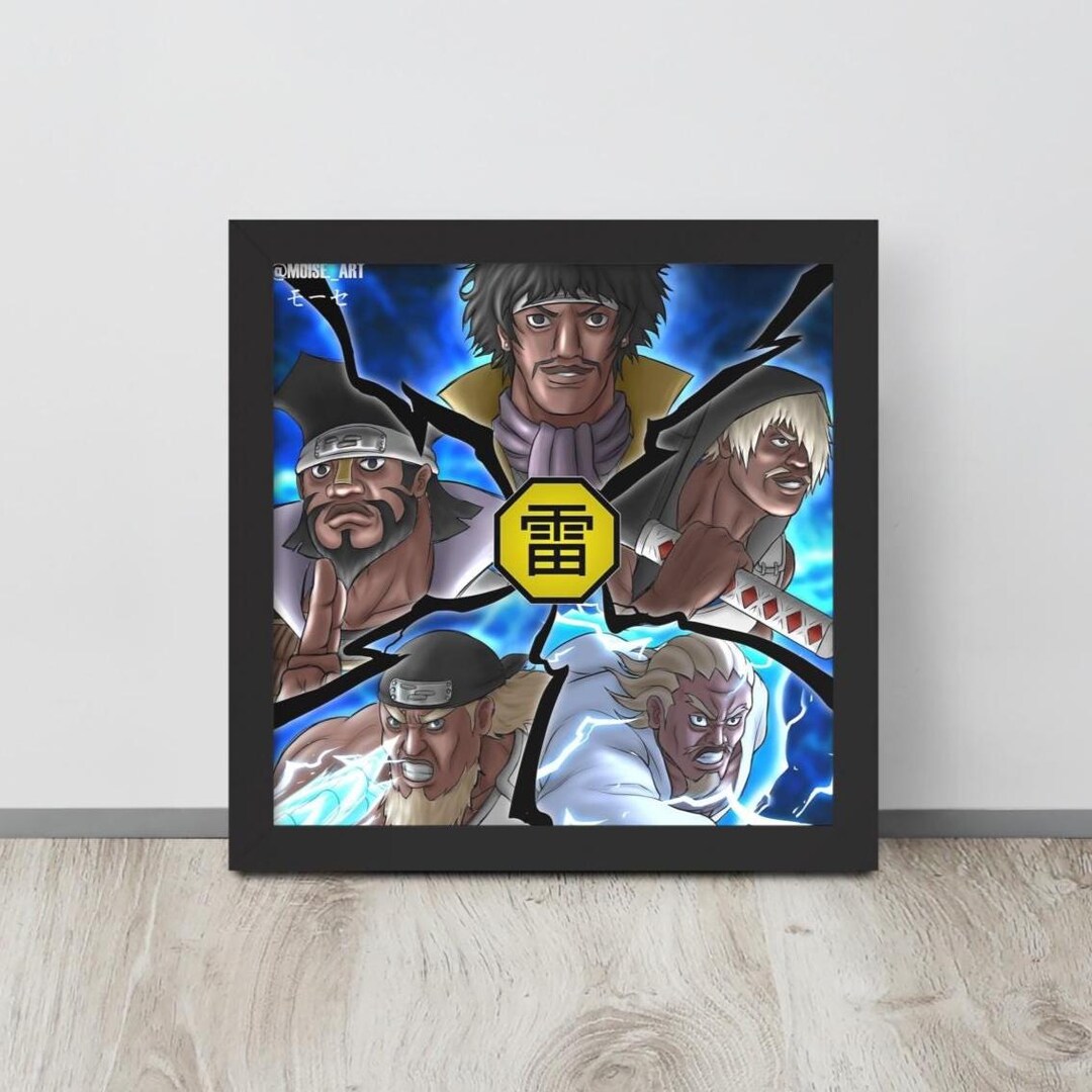 The 5 Raikage | Framed Poster - Etsy