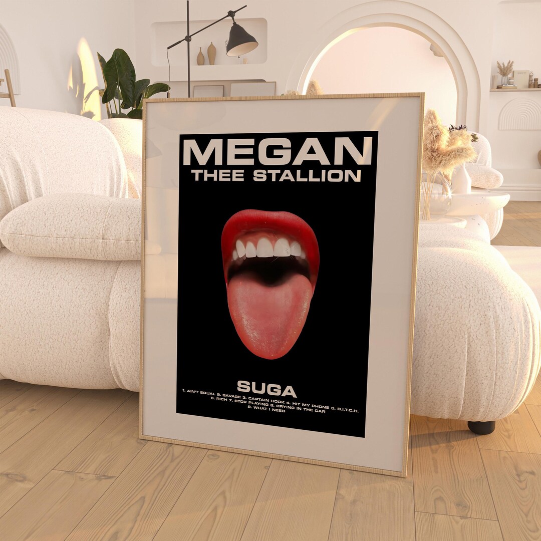 Megan Thee Stallion Suga Album Poster / Room Decor / Music Decor ...