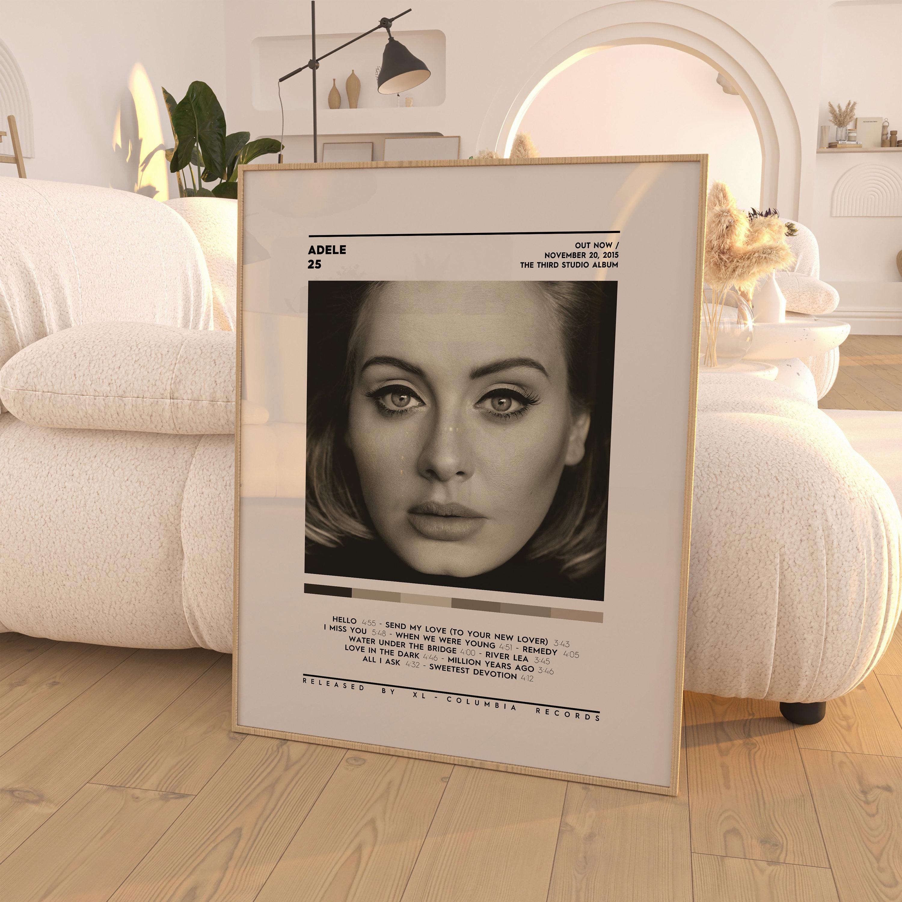 Adele 25 Album Cover Poster / Adele Poster / Adele Tracklist / Album ...