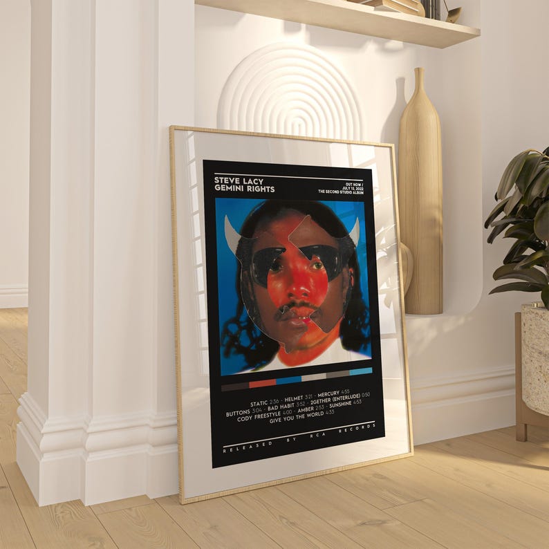 Steve Lacy Gemini Rights Album Poster / Album Cover Poster / Music ...