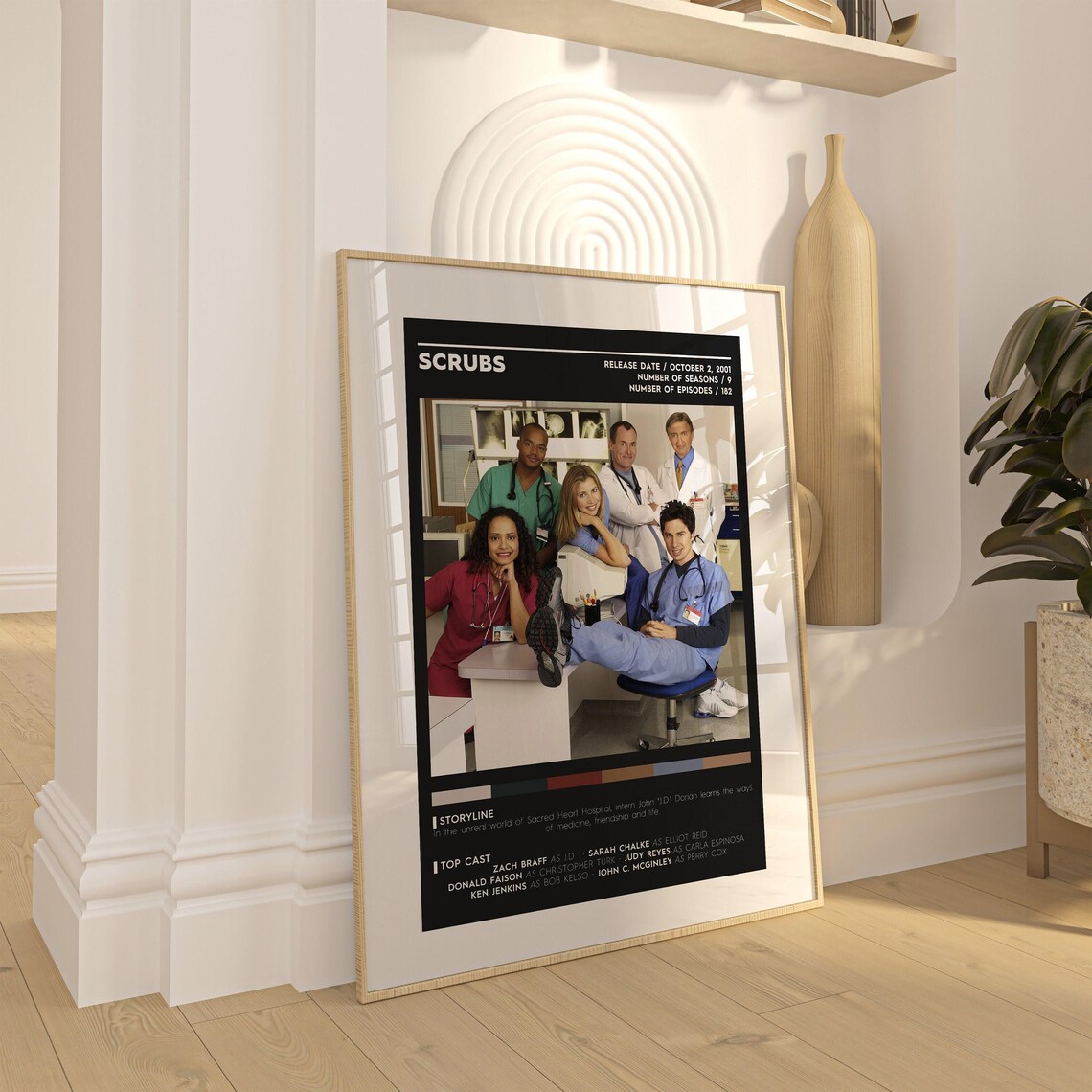 Scrubs Tv Show Poster / 3 Colors 1 Price / Tv Shows Poster / Tv Poster ...