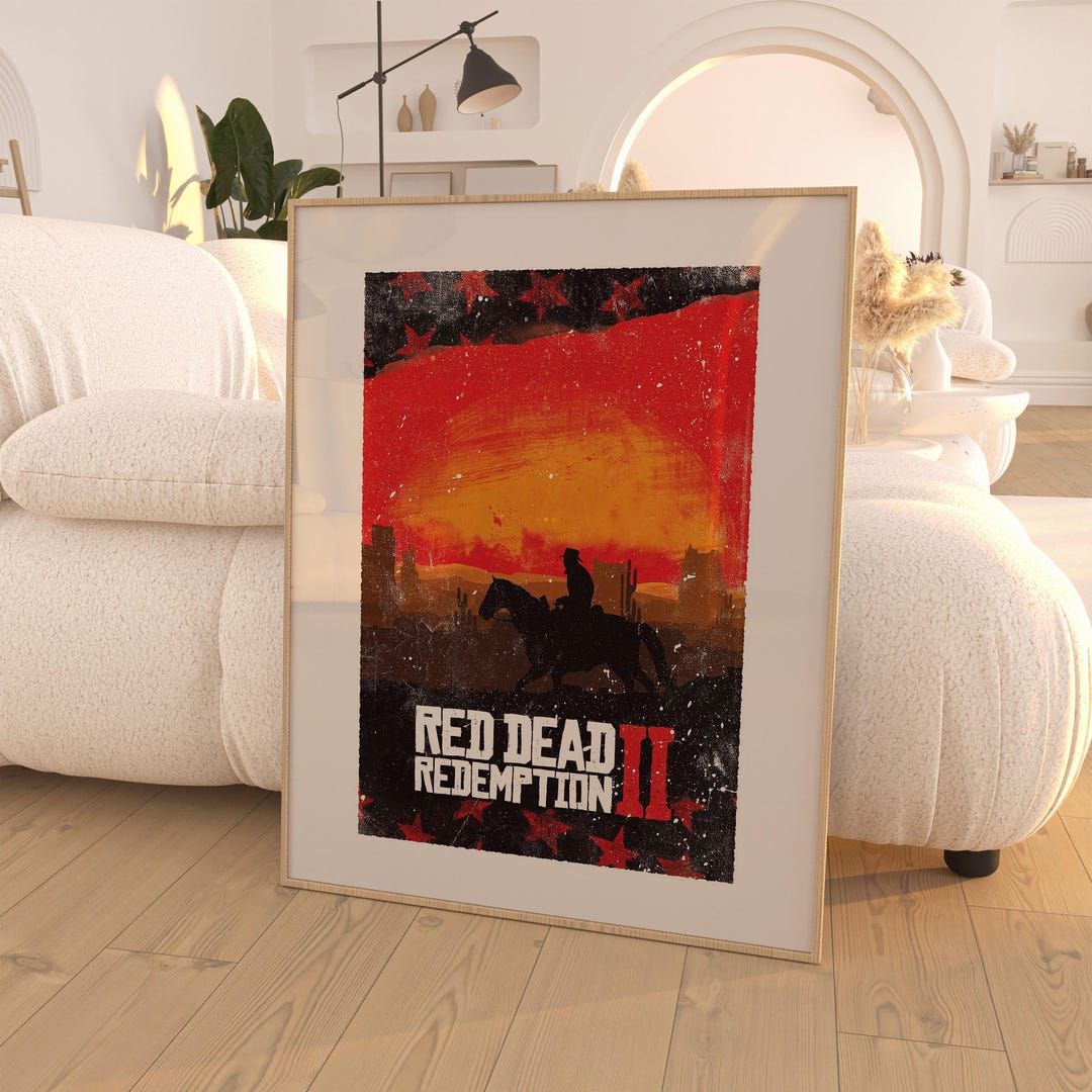 Arthur Morgan Poster, John Marston Dutch Micah Poster, Wild West Cowboy ...