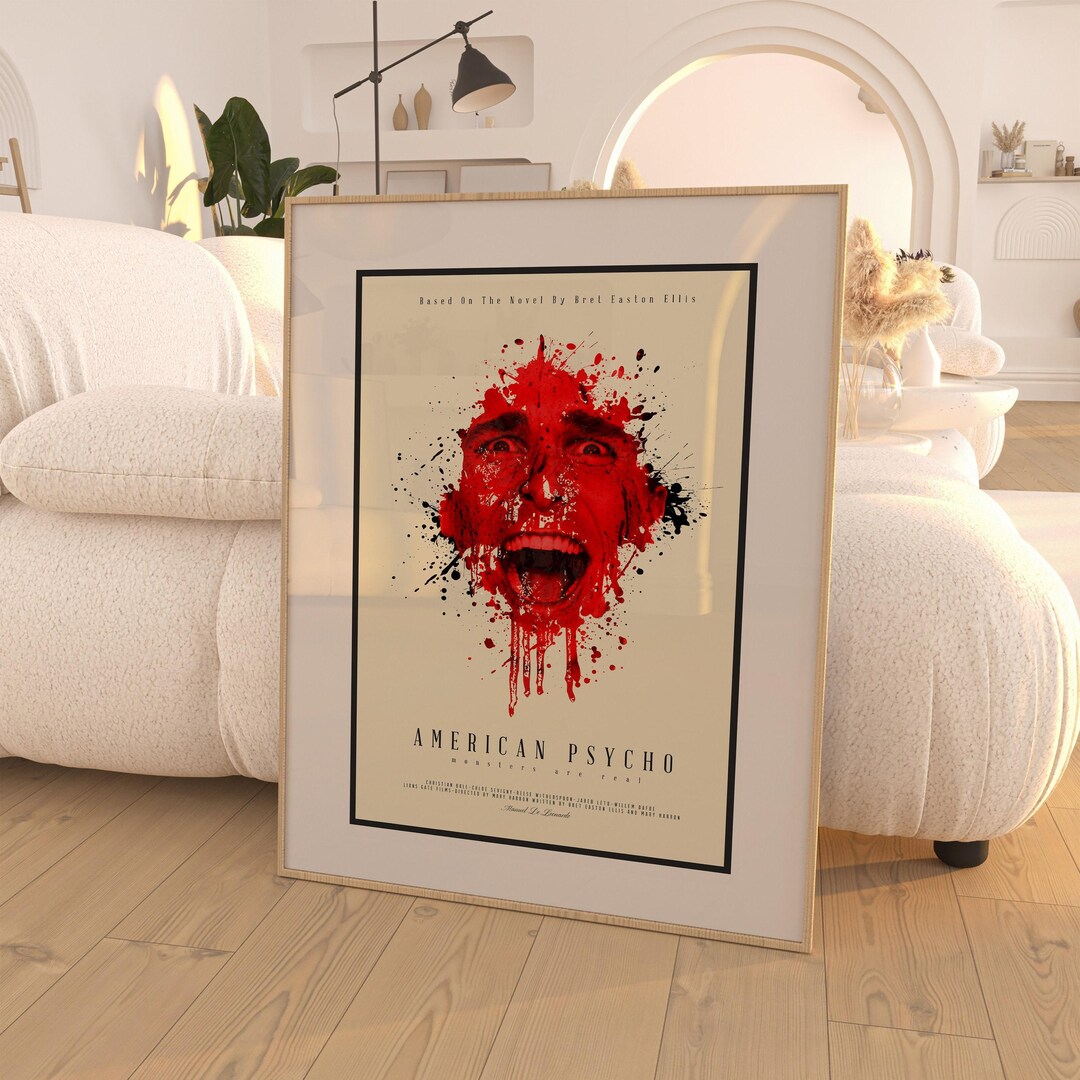 American Psycho Movie Poster, Poster Gifts, Movie Poster, Wall Art ...