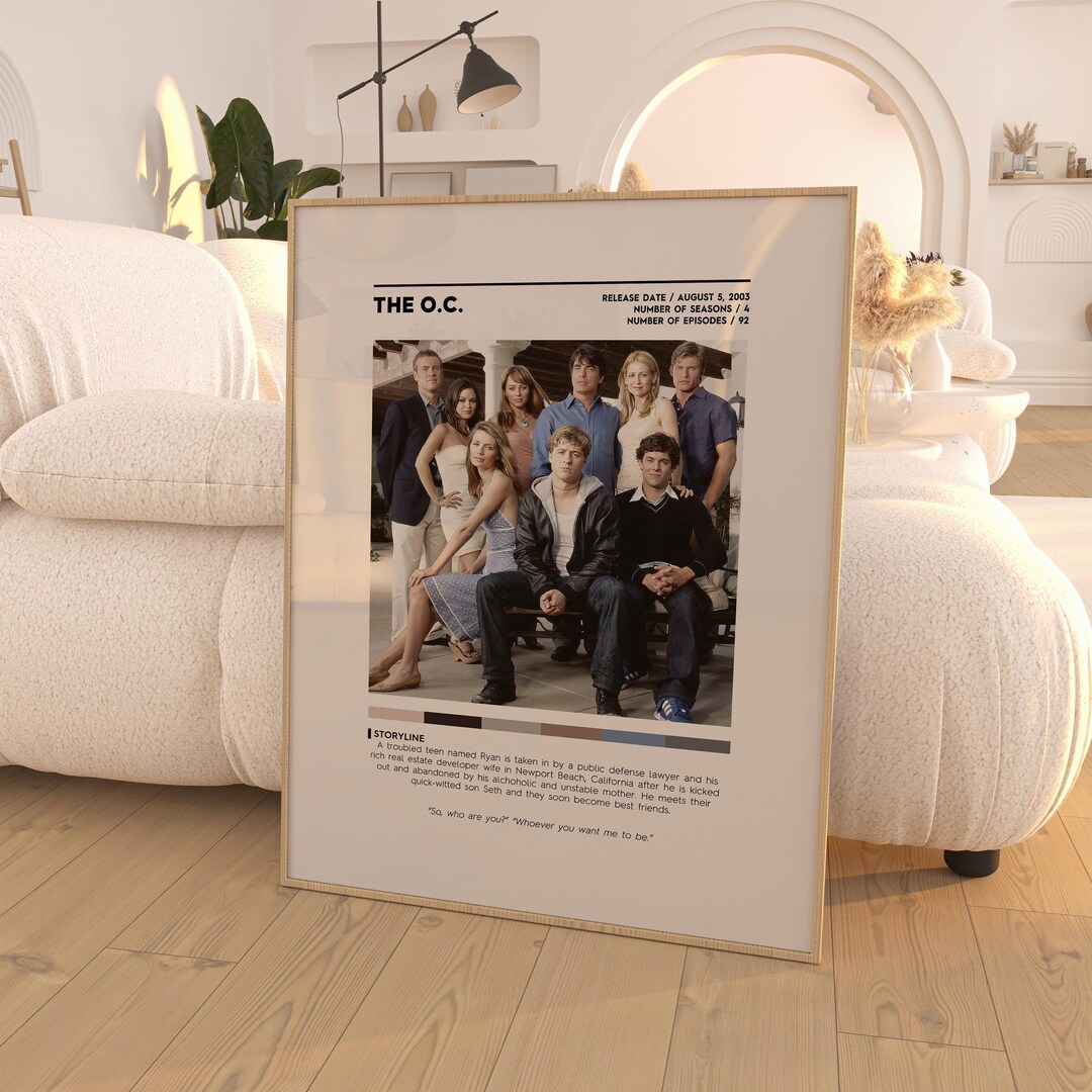 The O.c. Tv Show Poster / 3 Colors 1 Price / Tv Show Poster / Poster ...