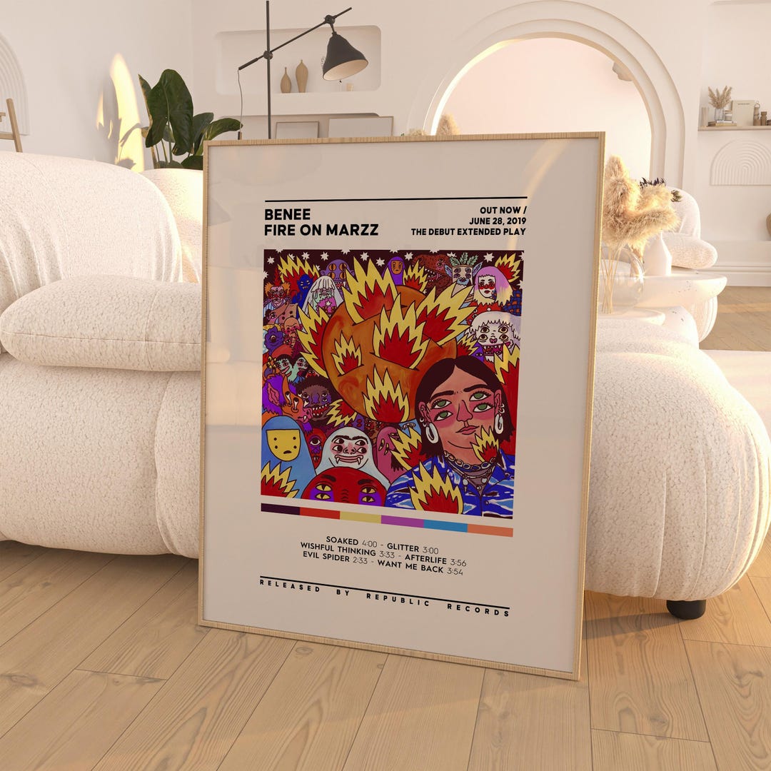 Benee Fire on Marzz Poster / Album Cover Poster / Room Decor / Music ...