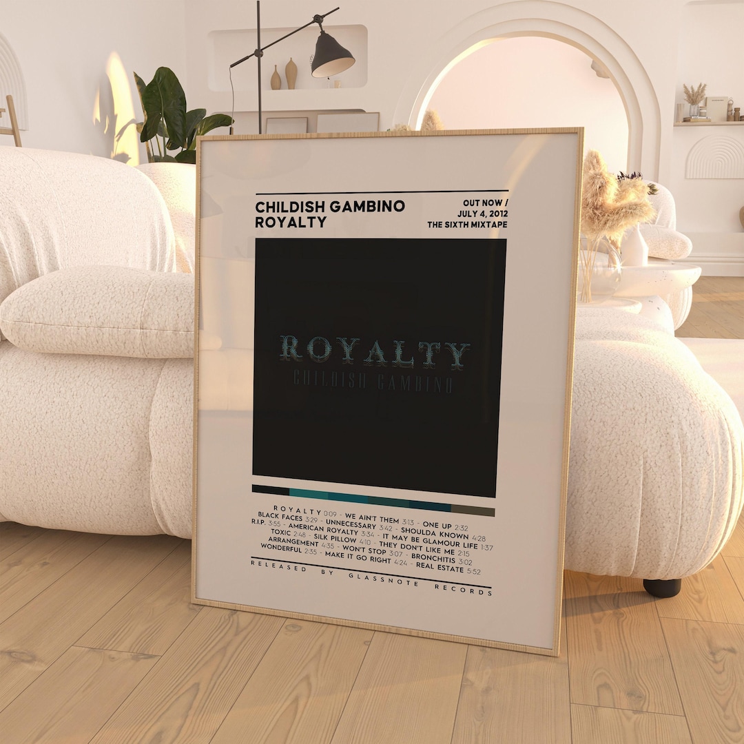 Childish Gambino Royalty Album Cover Poster / 3 Colors 1 Price / Room ...