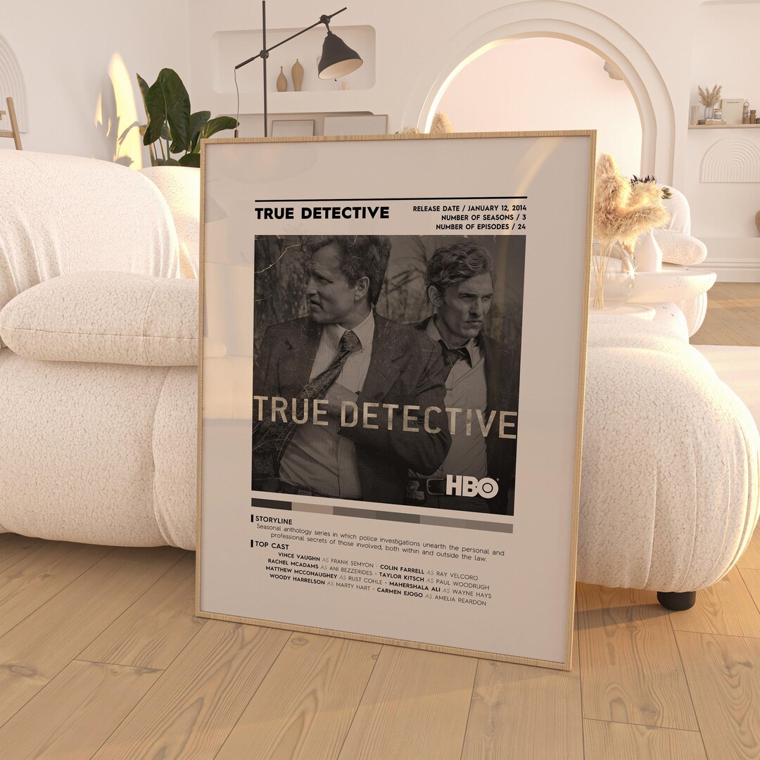 True Detective Tv Show Poster / 3 Colors 1 Price / Tv Shows Poster ...