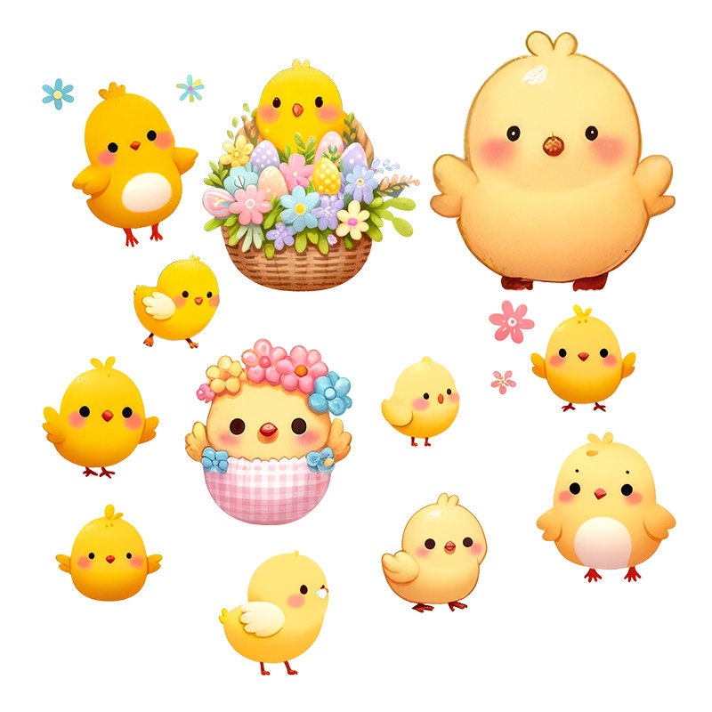 Charming Easter Clipart Collection for Kids, Perfect Gift for the ...