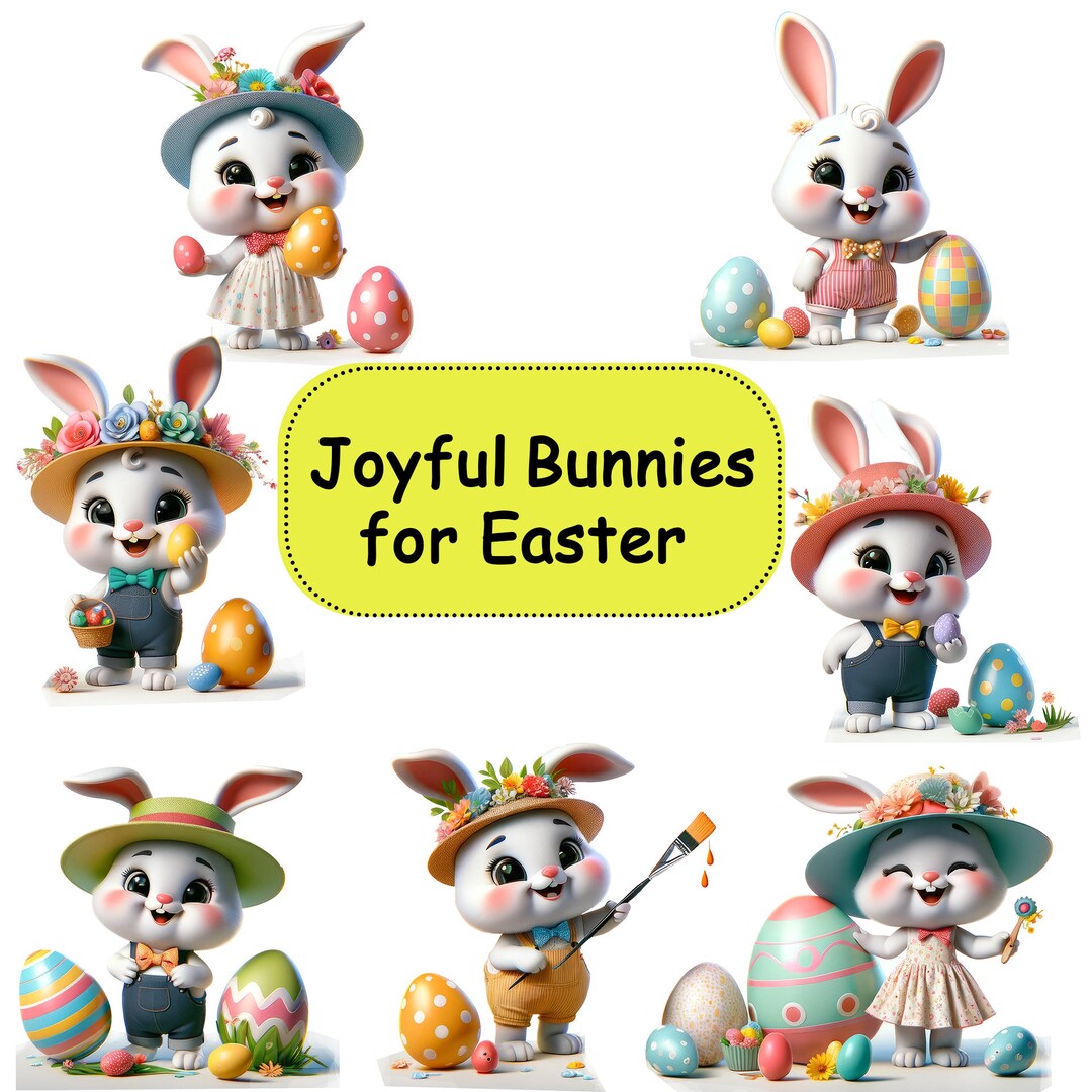 Joyful Bunnies for Easter, the Perfect Gift for Celebrating Spring ...