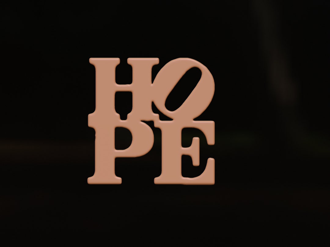HOPE Pop Art STL File - Etsy