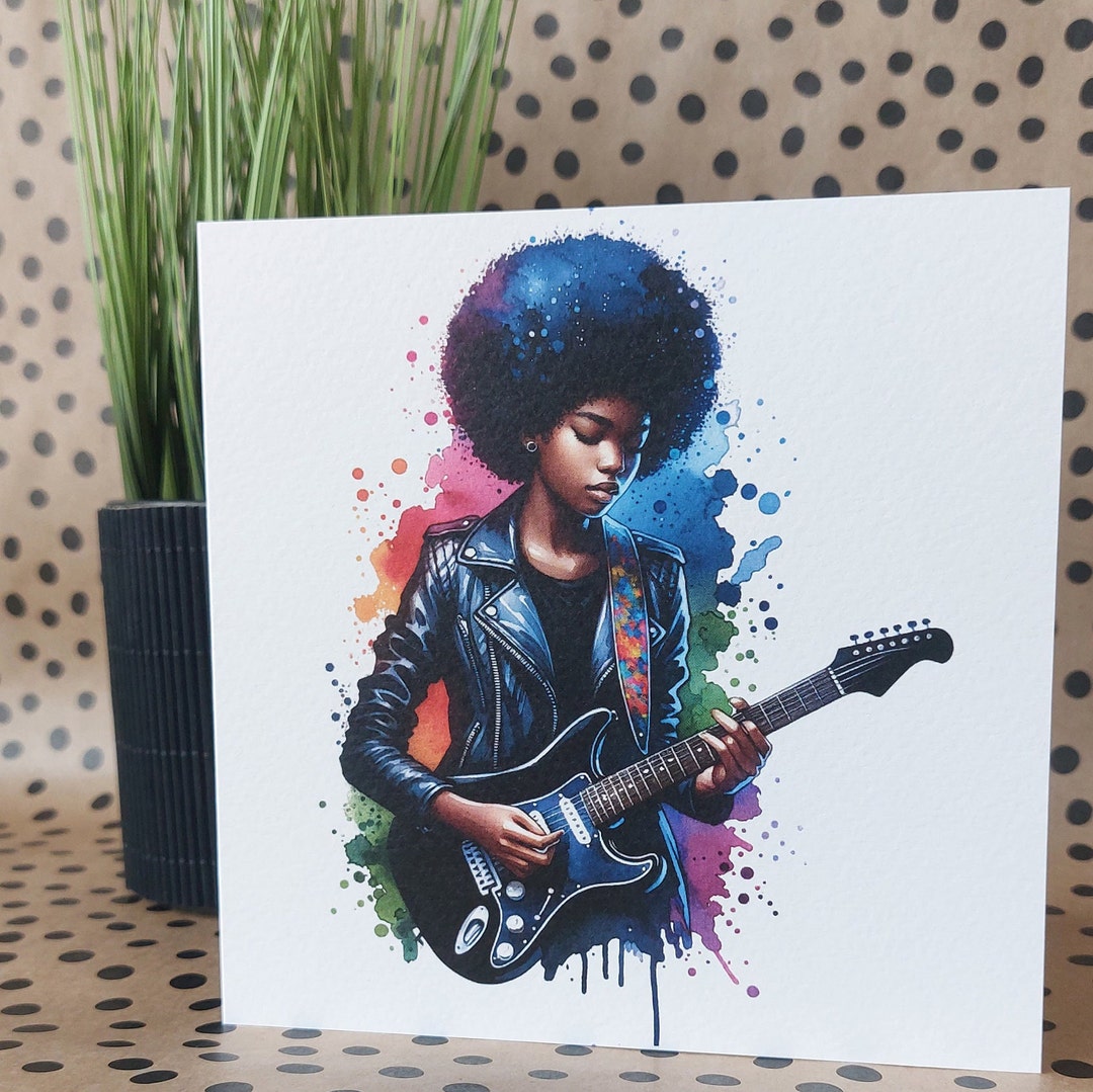 Birthday Cards With Guitars, Electric Guitar Cards, Daughters Birthday ...