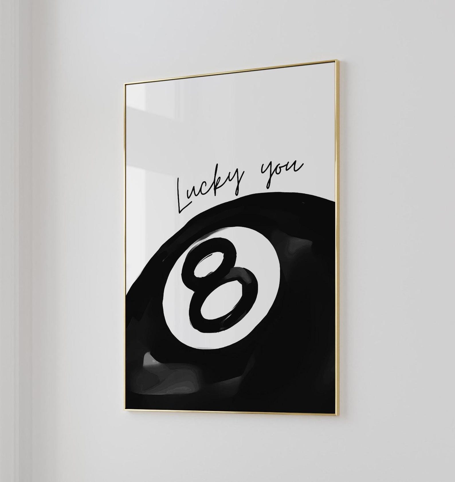 8 Ball Retro Print Aesthetic Posters Cool Wall Art Apartment Decor ...