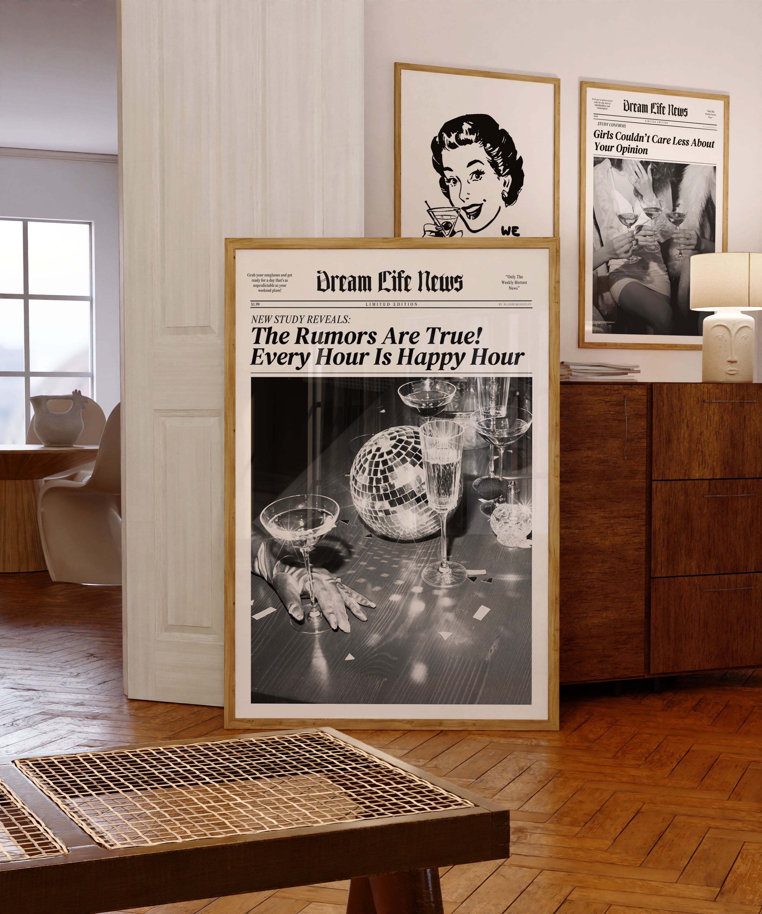 Trendy Prints and Posters Newspaper Wall Art Aesthetic Every Hour is ...