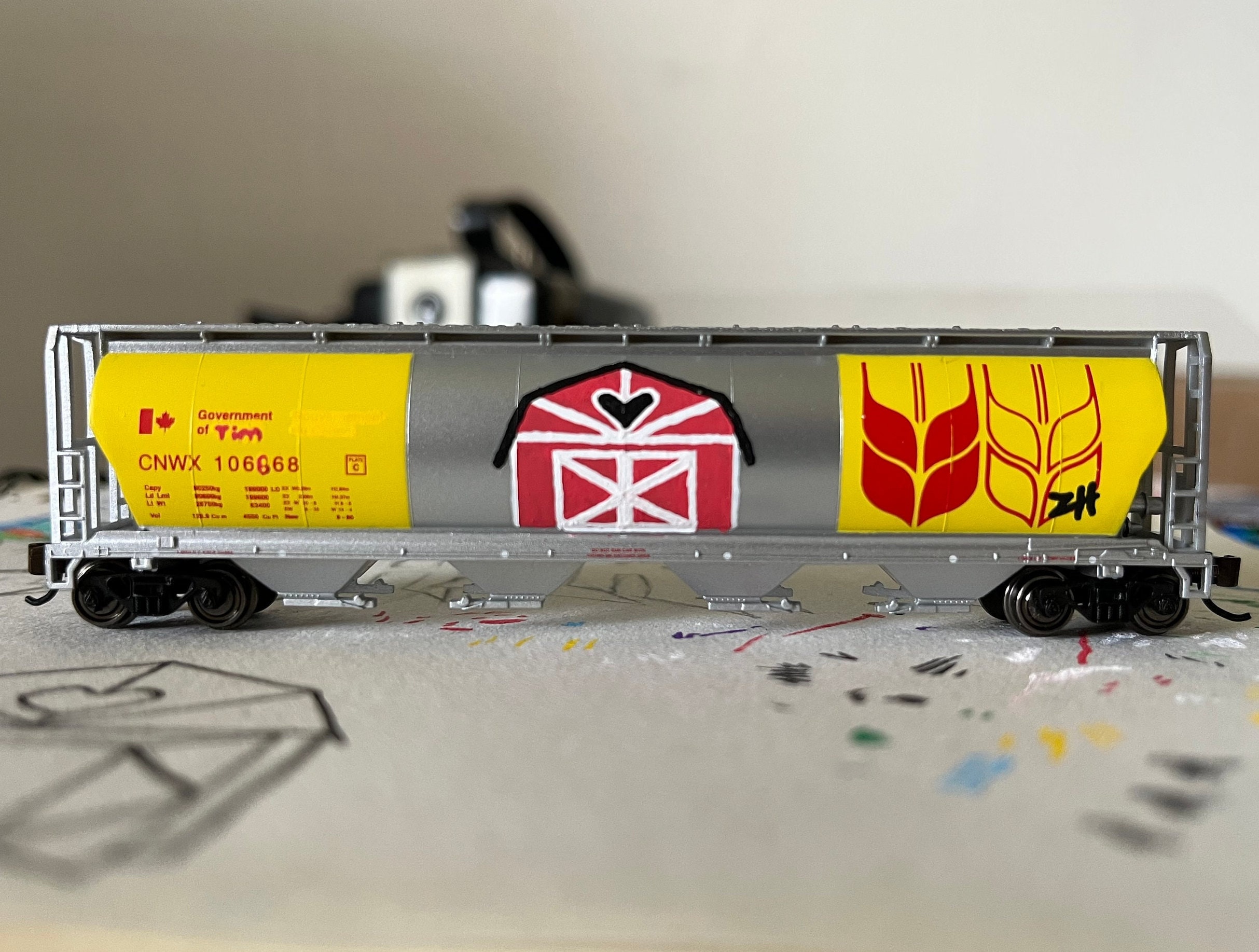 Custom Painted Model Train Graffiti. Any Words, Any Scale! Most Models of Train! N Scale, HO ...