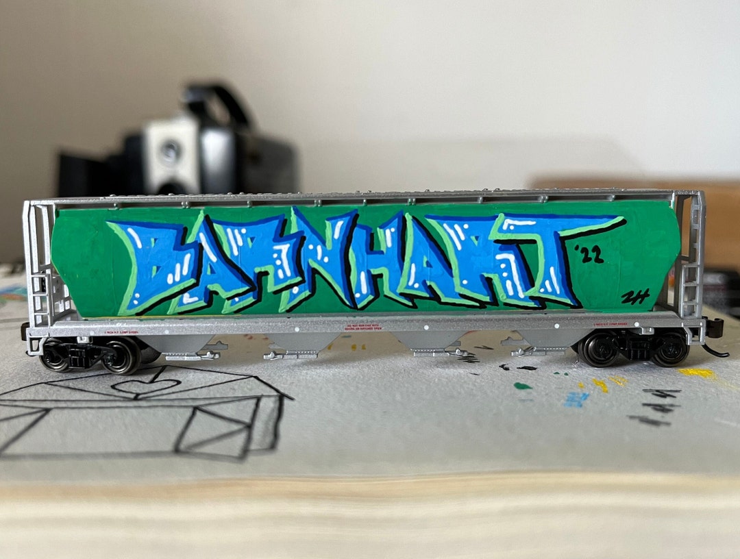 Custom Painted Model Train Graffiti. Any Words, Any Scale! Most Models ...