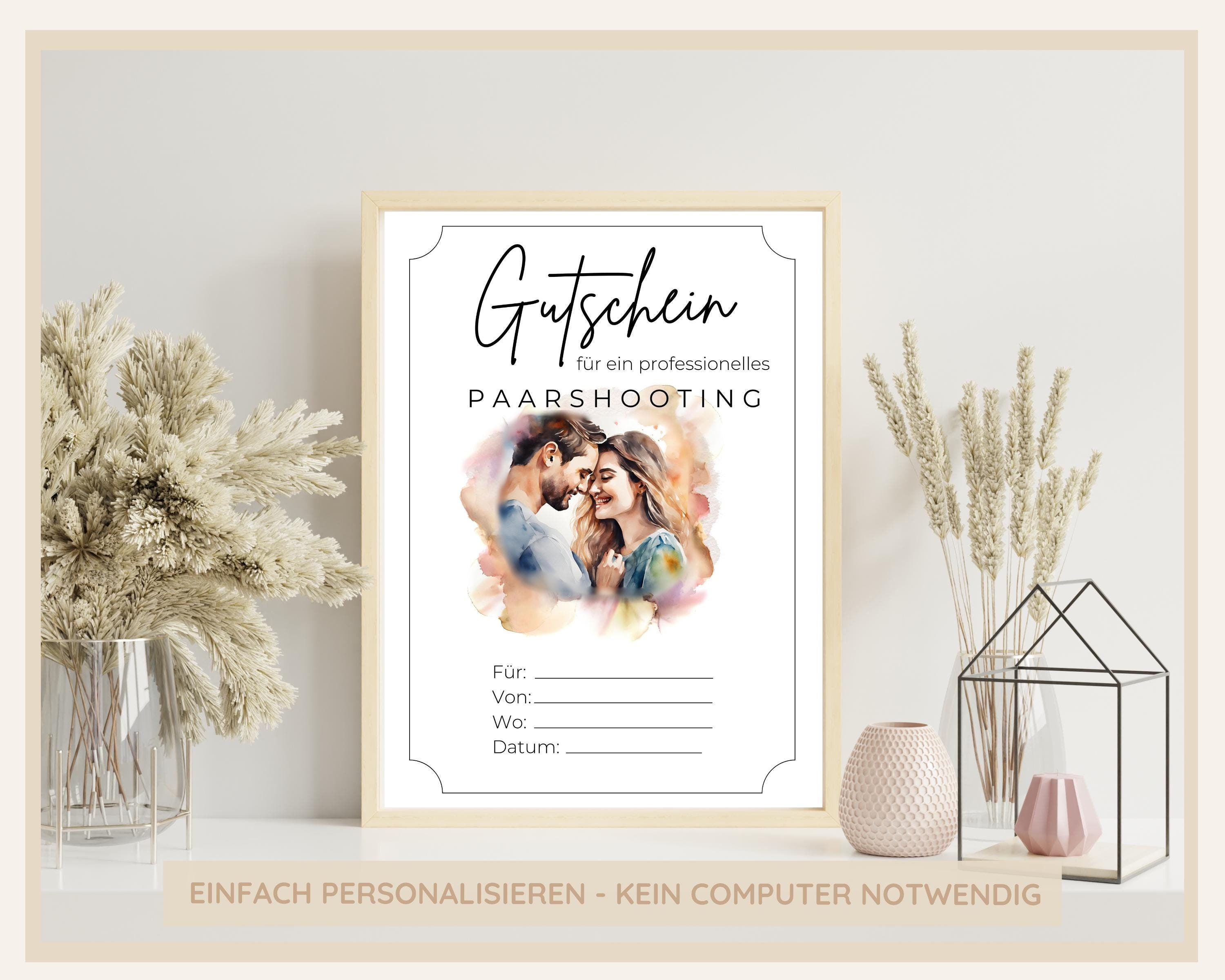 Voucher for Couple Shooting Template to Print Out Perfect Gift Idea for ...