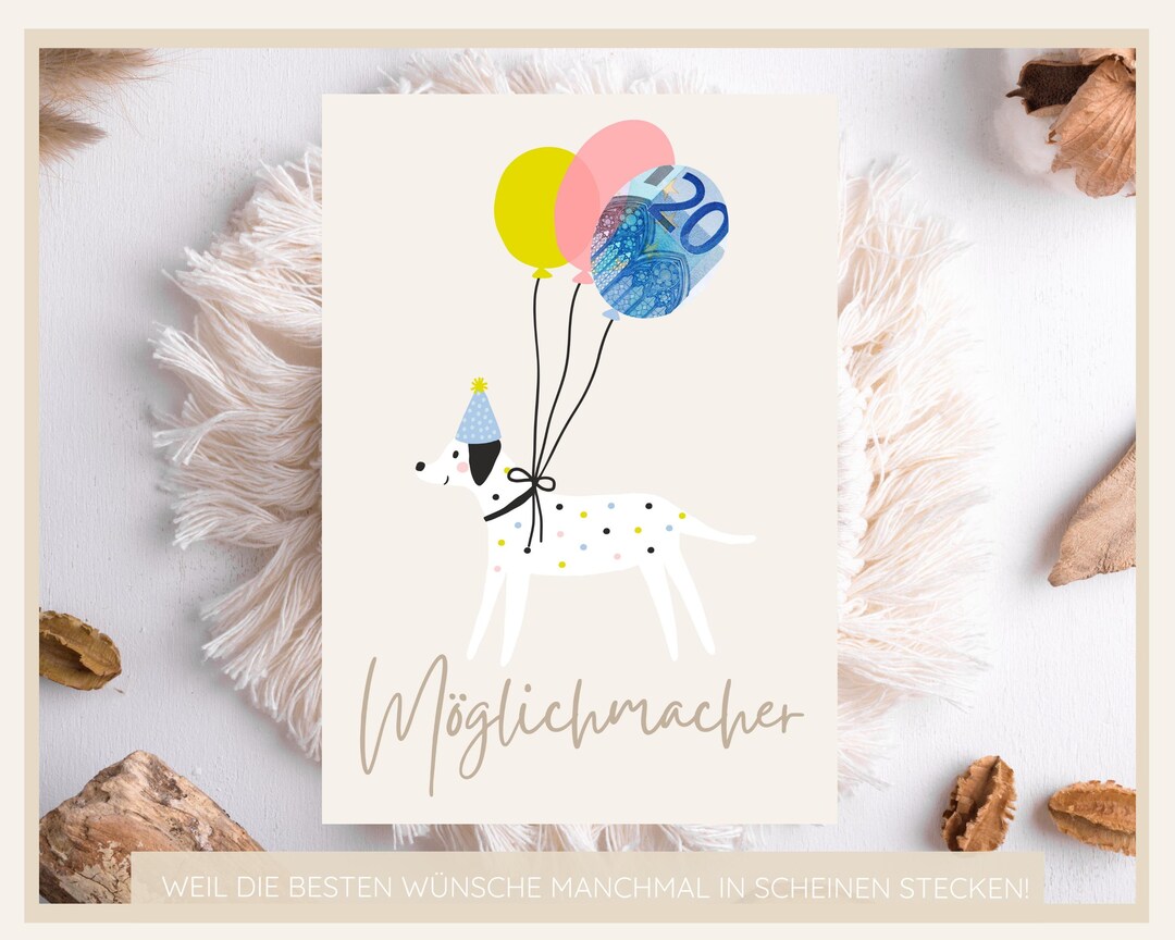 Money Gift Poster Enabler – Template for Printing | Last-minute Gift ...