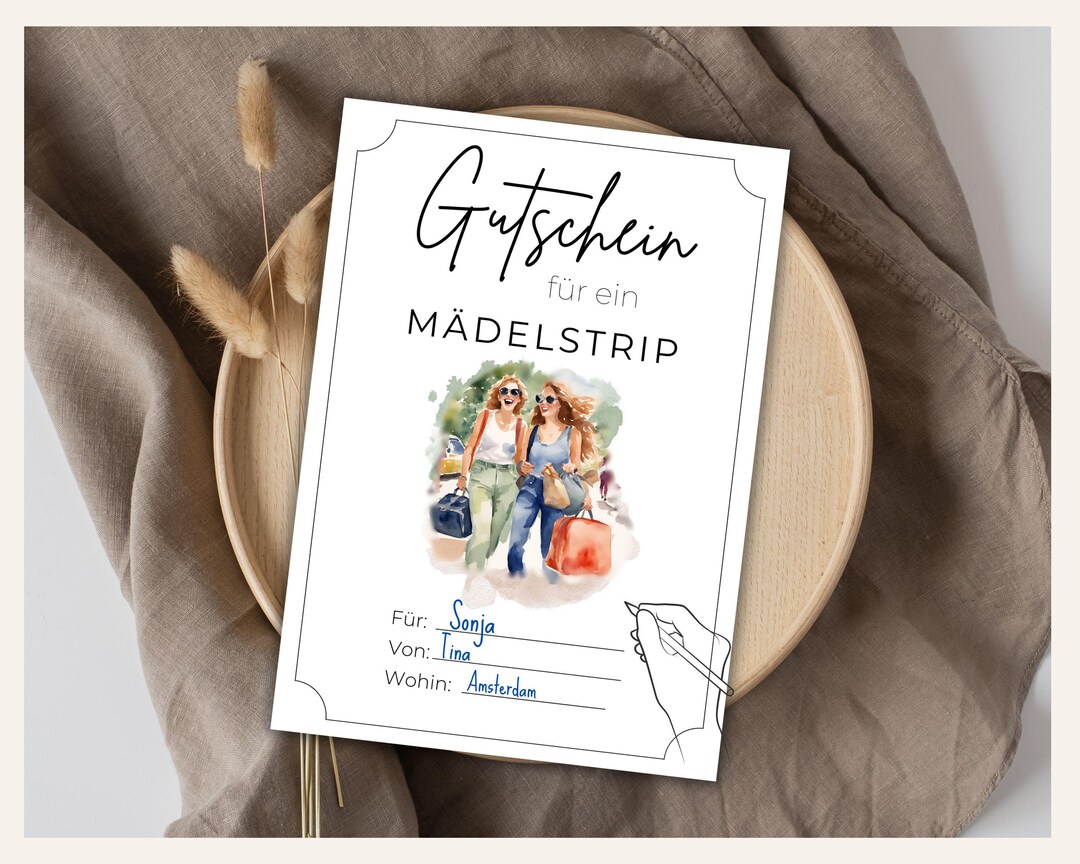 Girls Trip Voucher | Template to Print Yourself for a Break – the ...