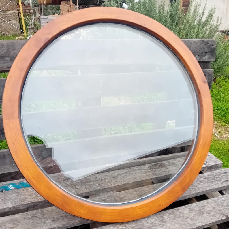 Round Pine Porthole - Made to Size - Etsy