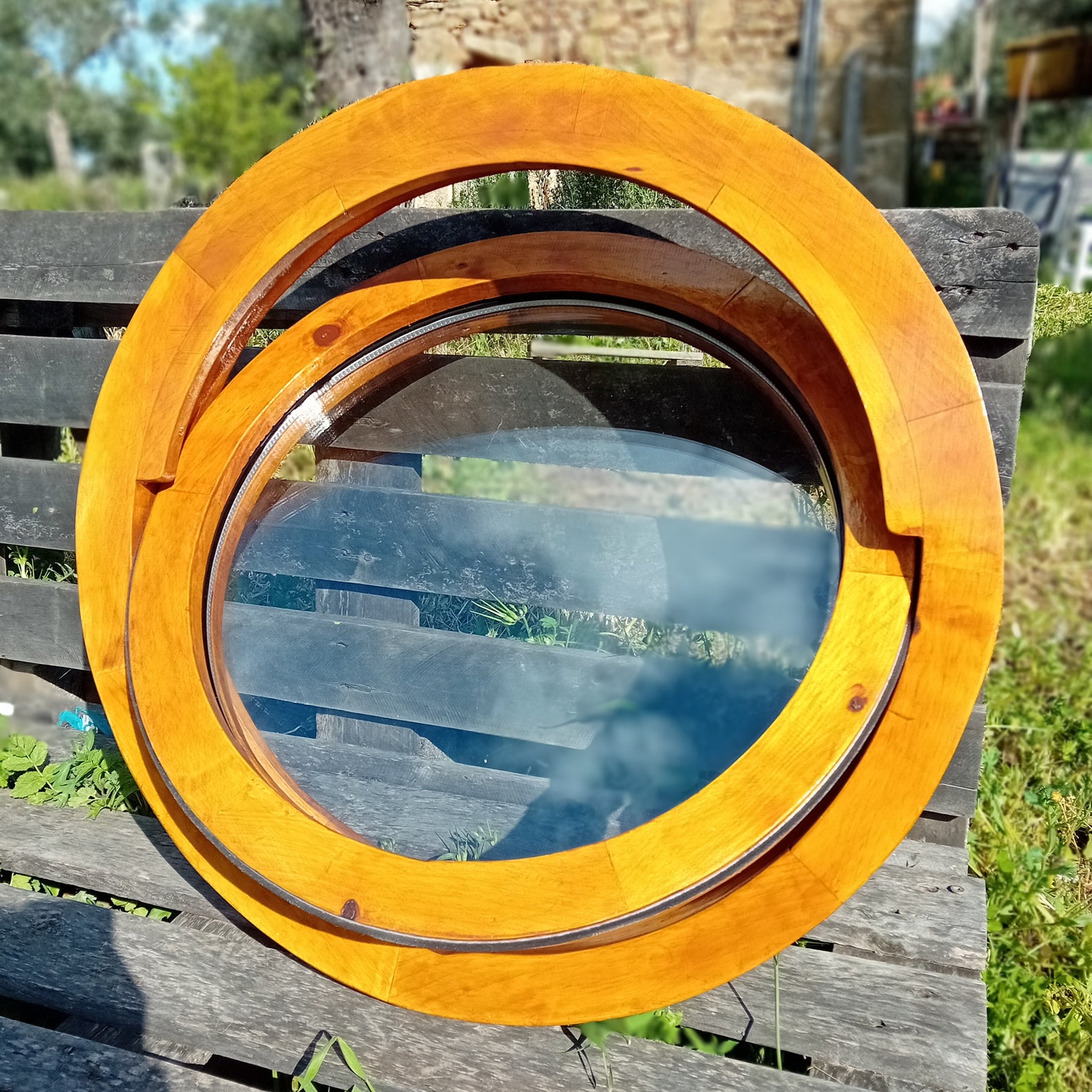 Round Wooden Window, Handmade to Order - Etsy
