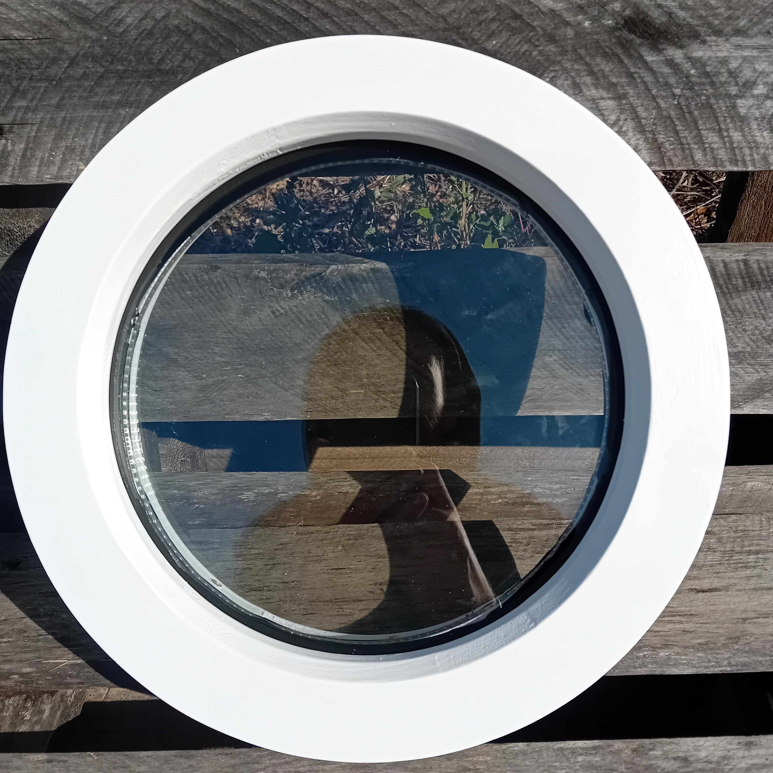 Round Pine Porthole Window Light - Made to Size - Etsy