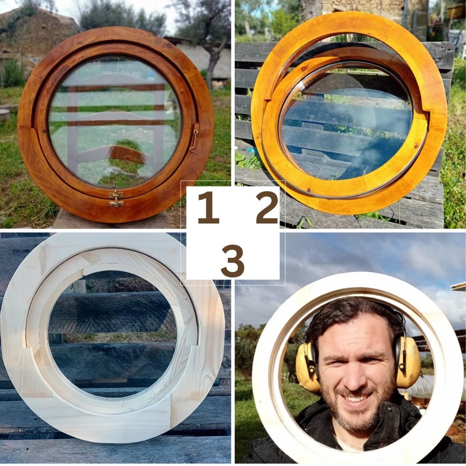 Round Wooden Window, Handmade to Order - Etsy