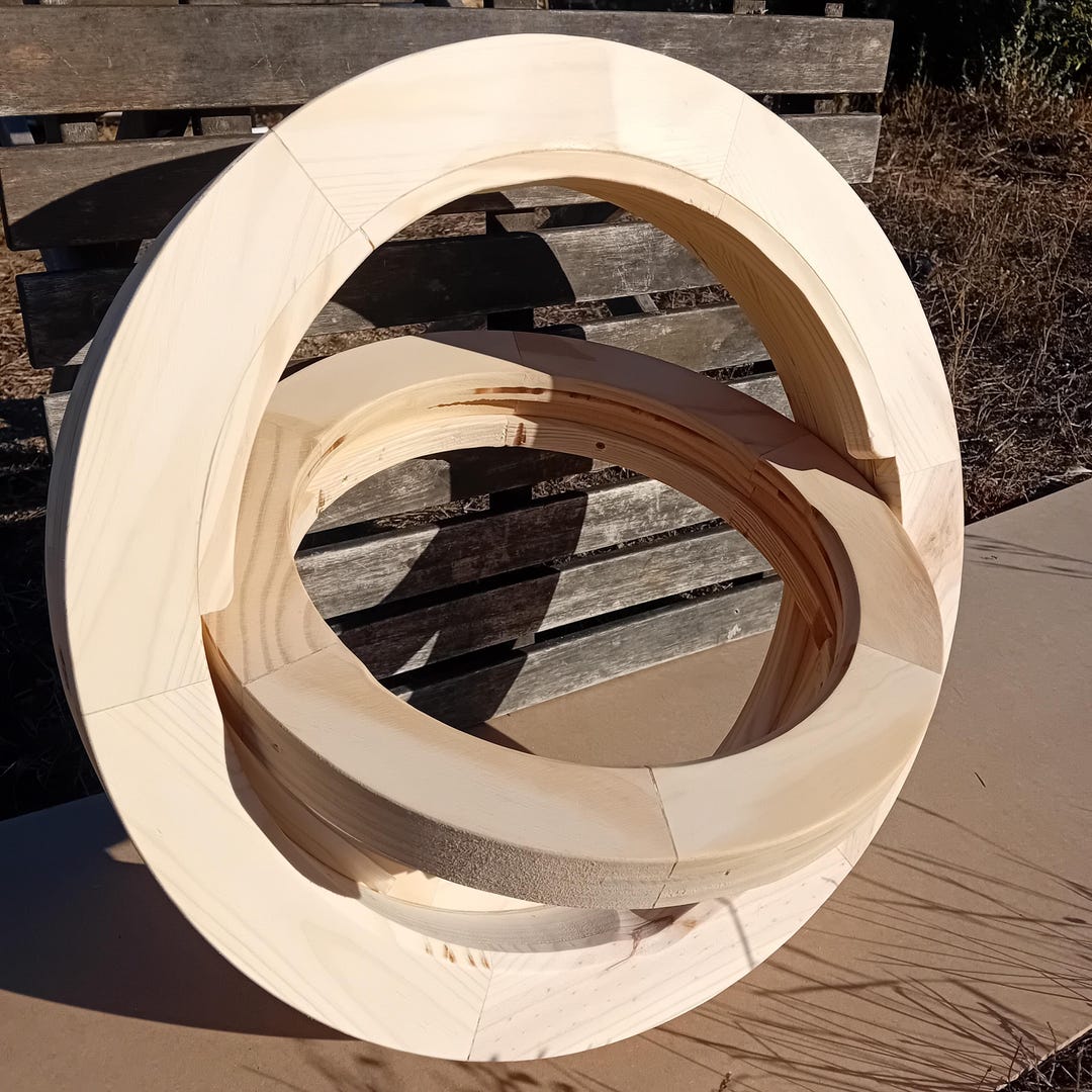 50cm/19.69in Round Wooden Window - Etsy