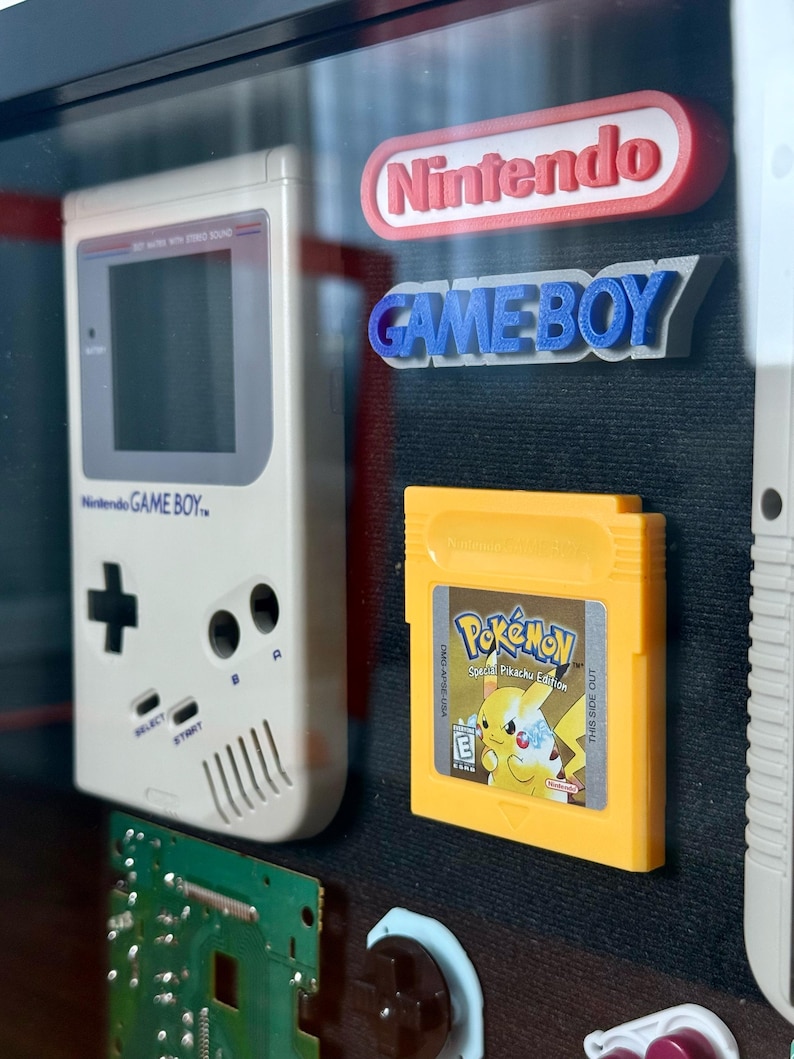 Deconstructed Nintendo Game Boy Shadow Box - Retro Gaming Art - Etsy