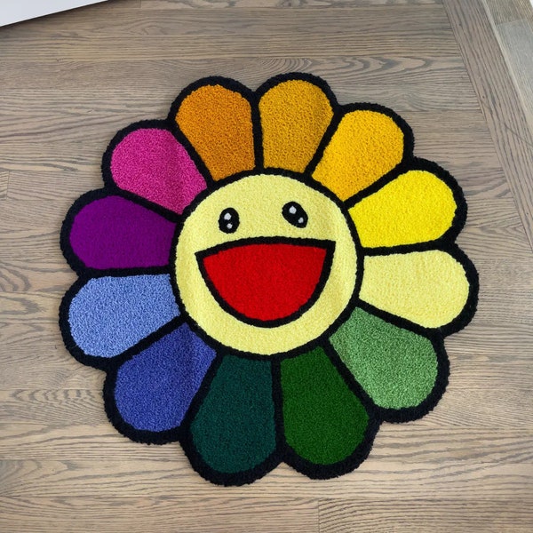 Flower Rug - Etsy