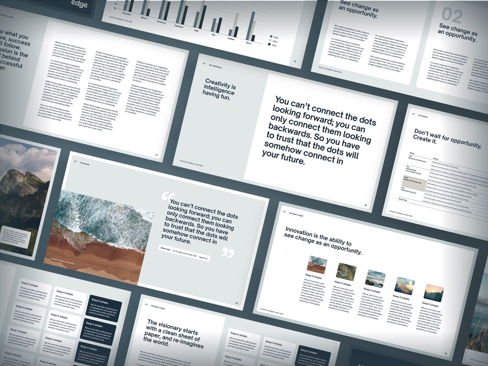 Indesign Pitch Presentation Template | SILICON | Professional ...