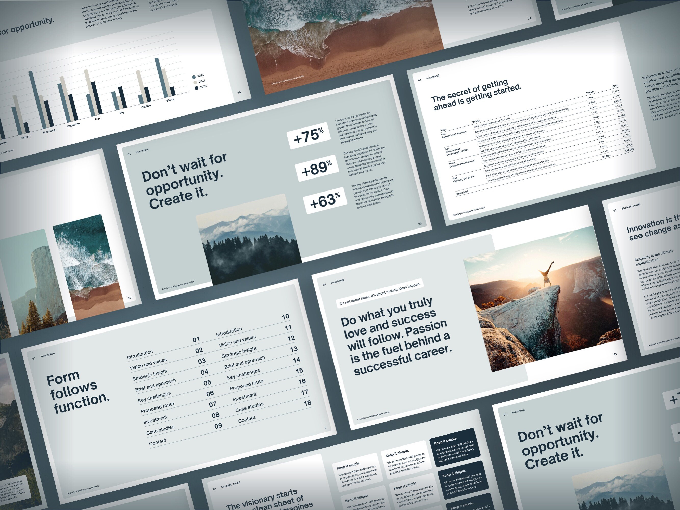 Indesign Pitch Presentation Template | SILICON | Professional ...
