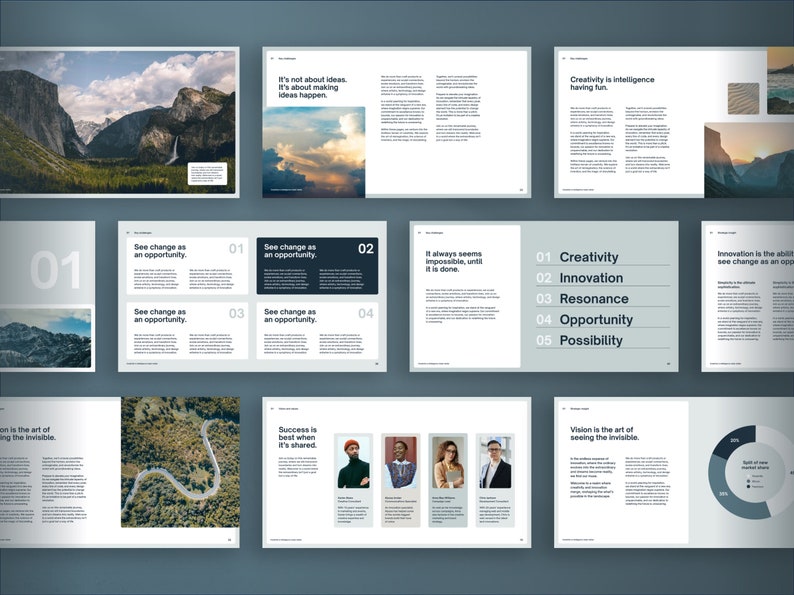 Indesign Pitch Presentation Template | SILICON | Professional ...