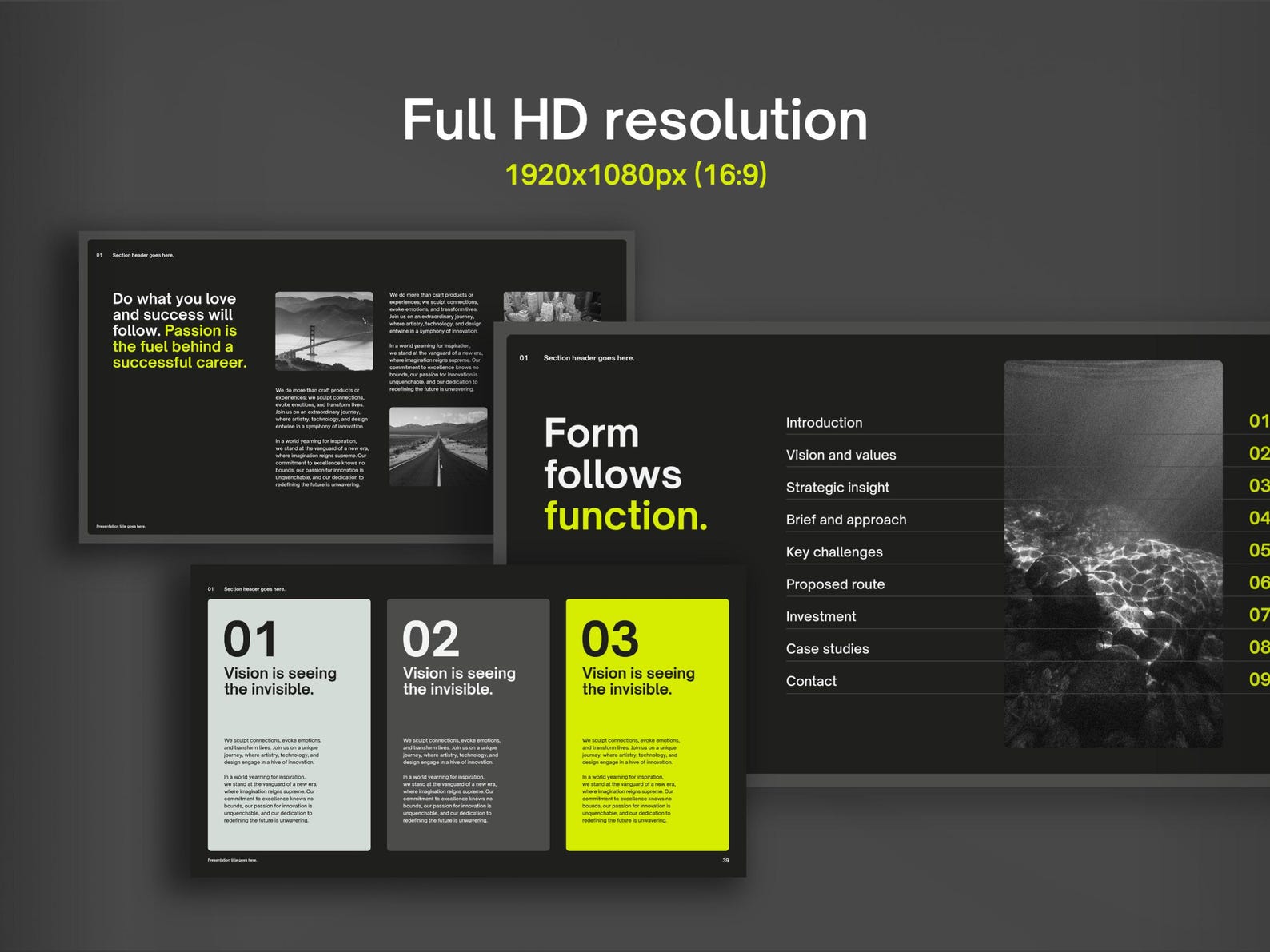 Indesign Pitch Presentation Template | Carbon | Professional ...