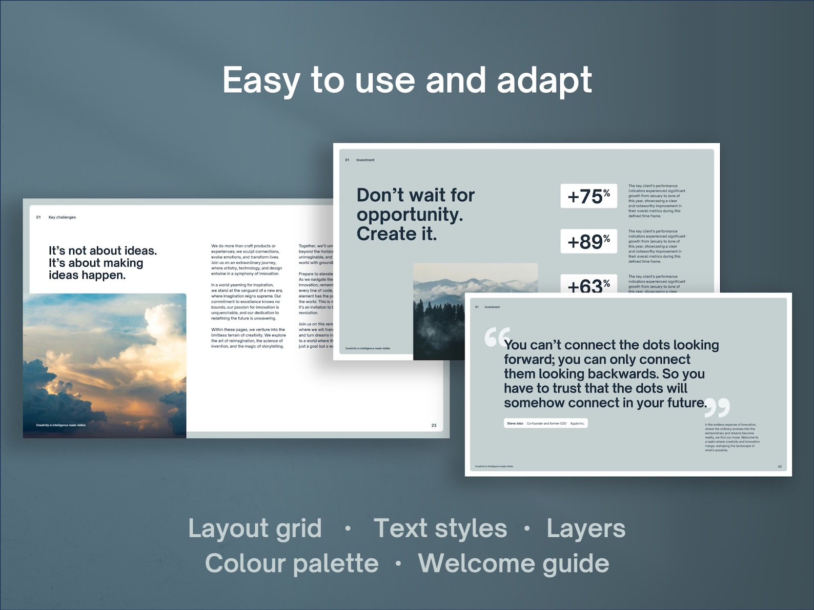 Indesign Pitch Presentation Template | SILICON | Professional ...