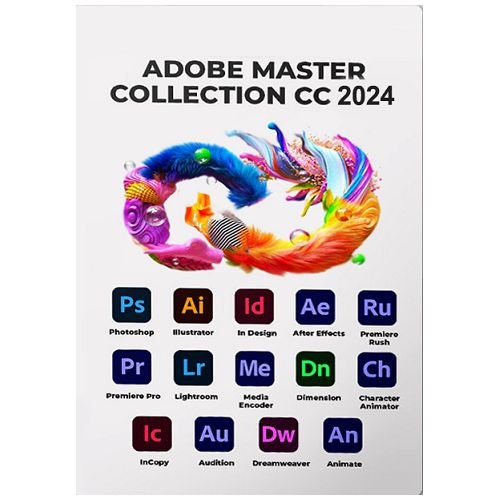 Adobe Master 2024 Creative Cloud Windows 10 & 11 All in One Lifetime ...