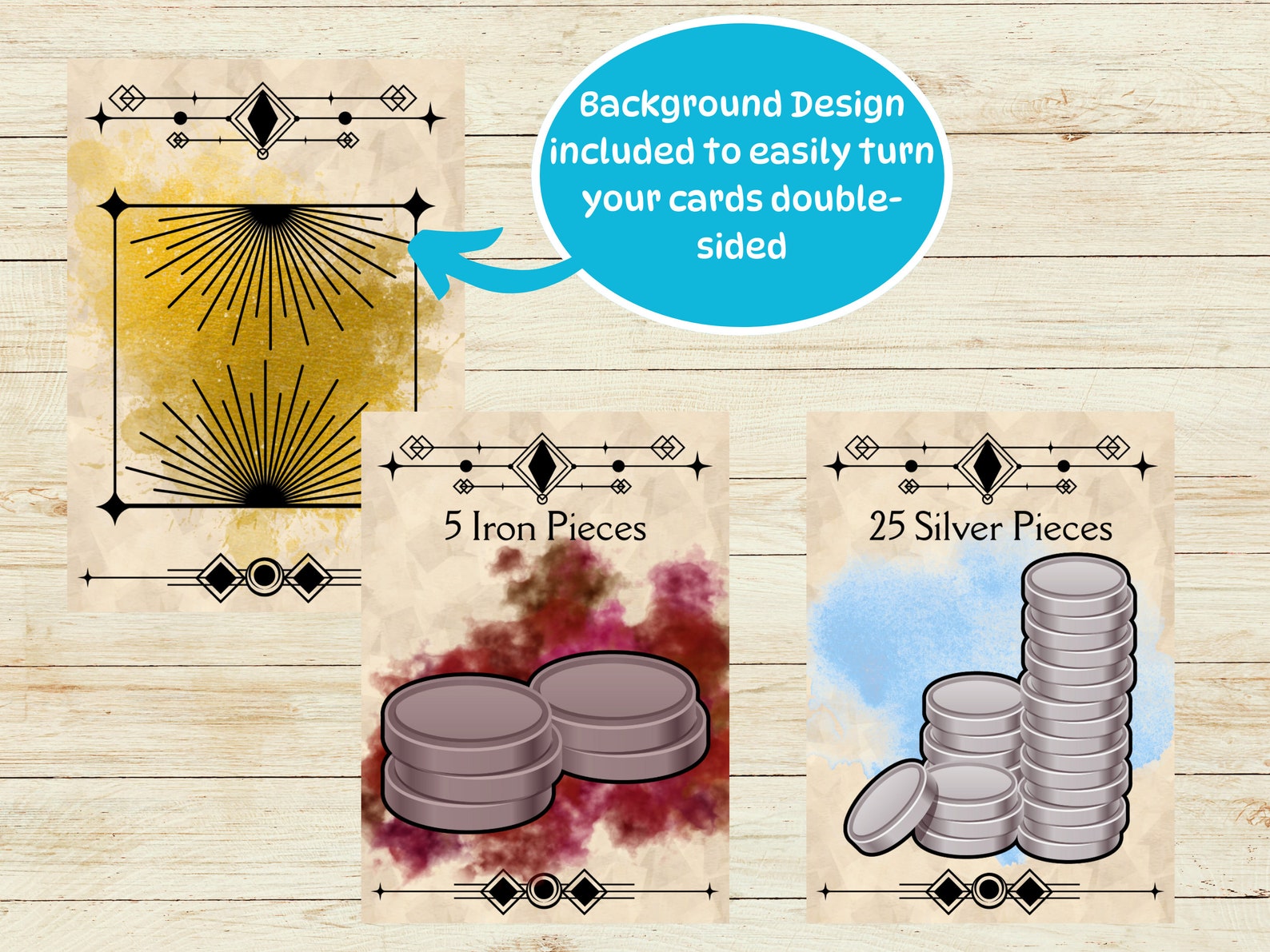 DND 5e Currency Cards: Printable Coin Tokens (digital Download) - Etsy