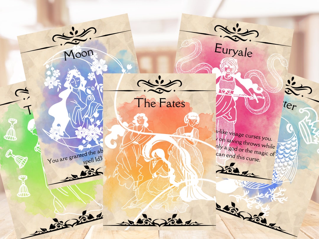 Deck of Many Things: Lady Luck DND 5e Cards (digital Download) - Etsy